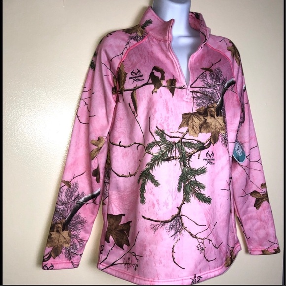 Realtree | Tops | Realtree Licensed Product Pullover Pink Top | Poshmark